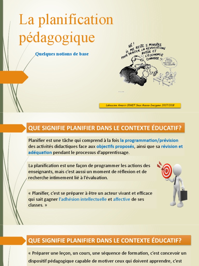 Planification Des Apprentissages | PDF | Compétence (Ressources ...
