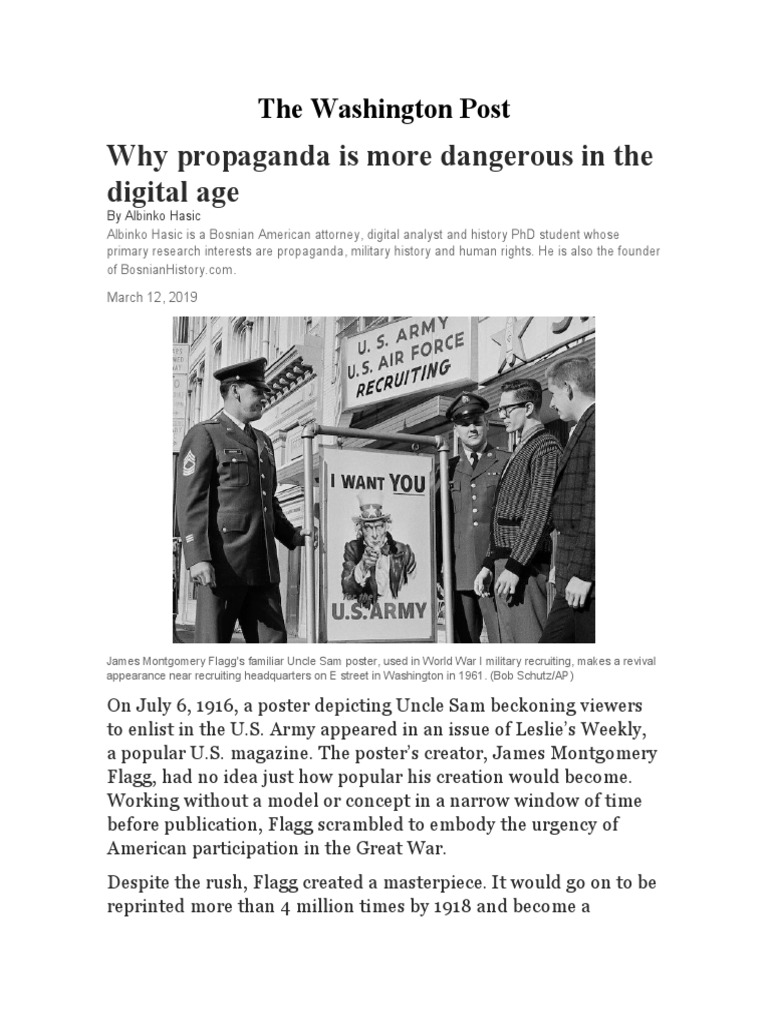 Why Propaganda Is More Dangerous in The Digital Age | PDF | Propaganda ...