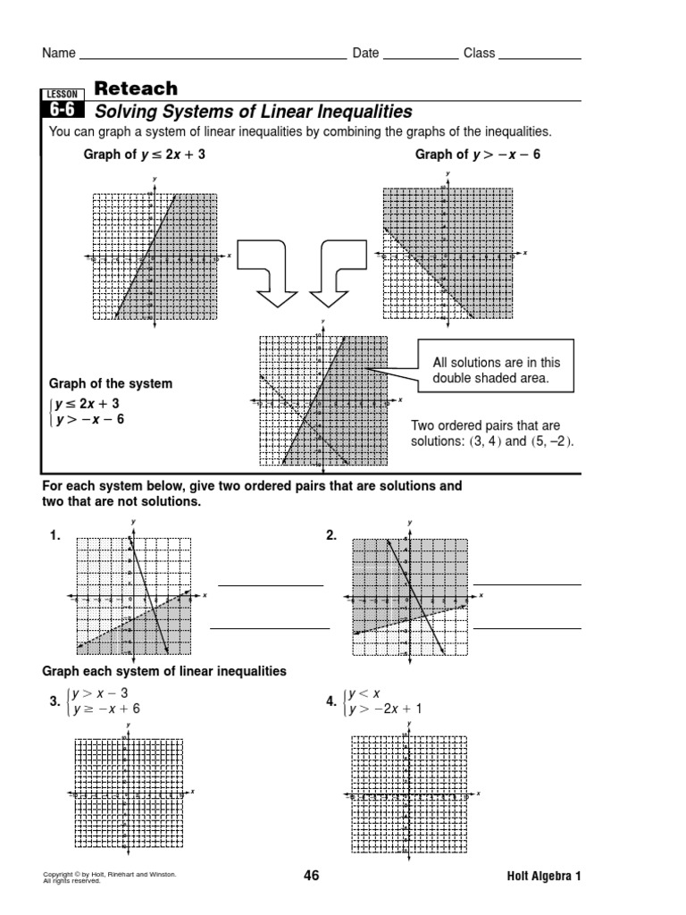 Holt Alg 1 6 6 Reteach | PDF | Theoretical Computer Science ...