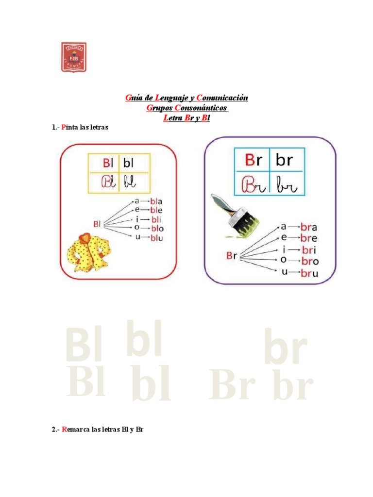 Guía De Lenguaje Bl Y Br Pdf Mamíferos Animales Y Humanos