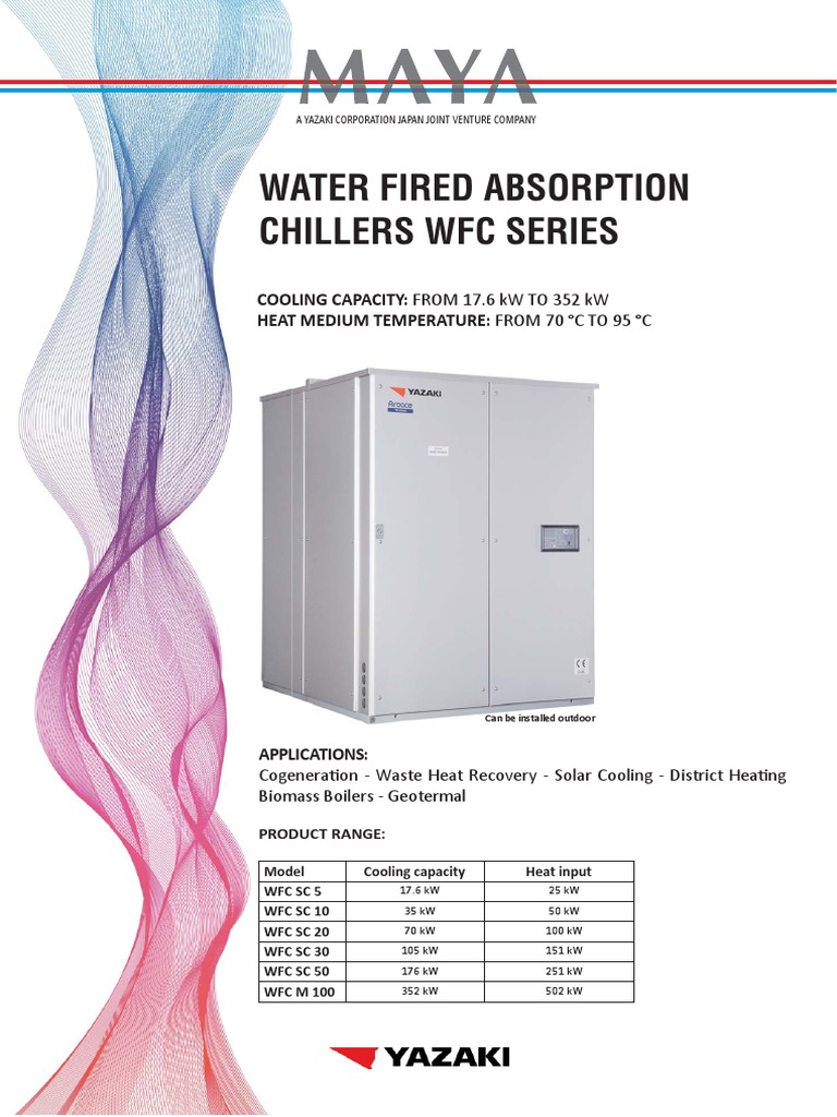 Water Fired Absorption Chillers WFC Series | PDF | Physical Quantities ...