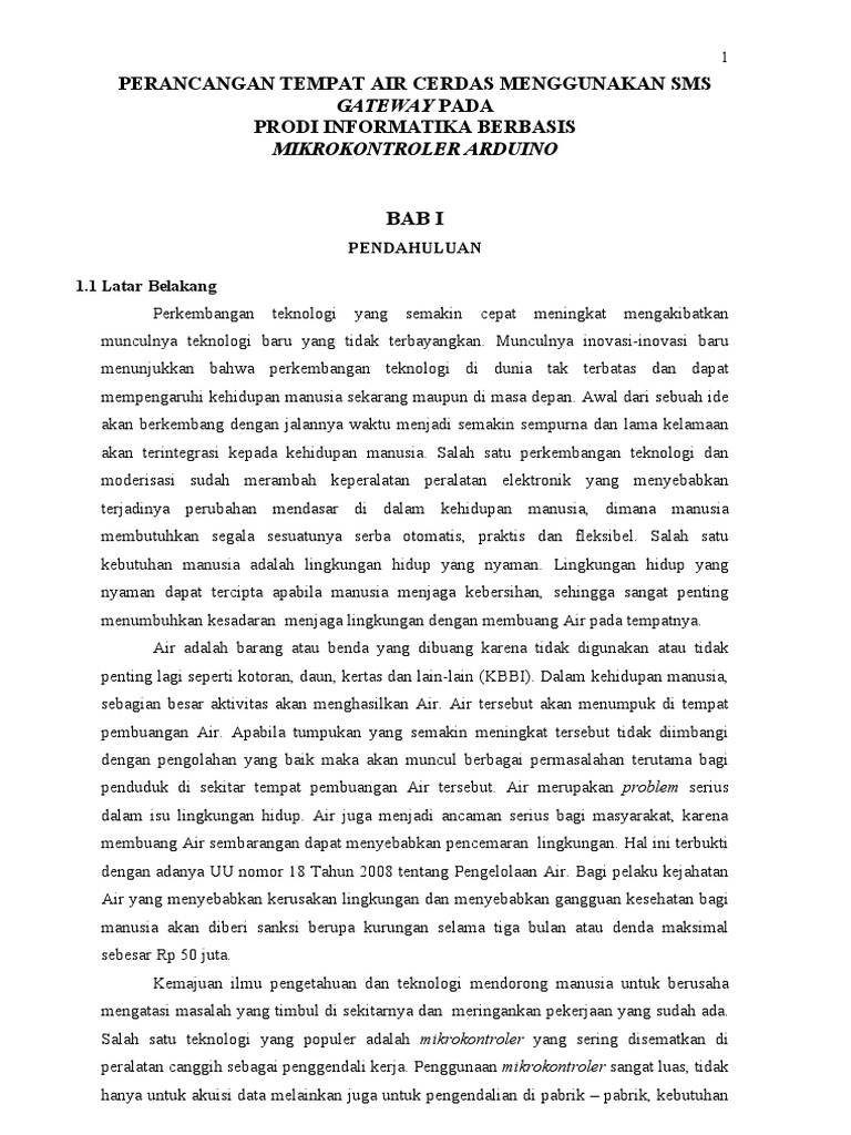 Proposal Bab 1-3 | PDF