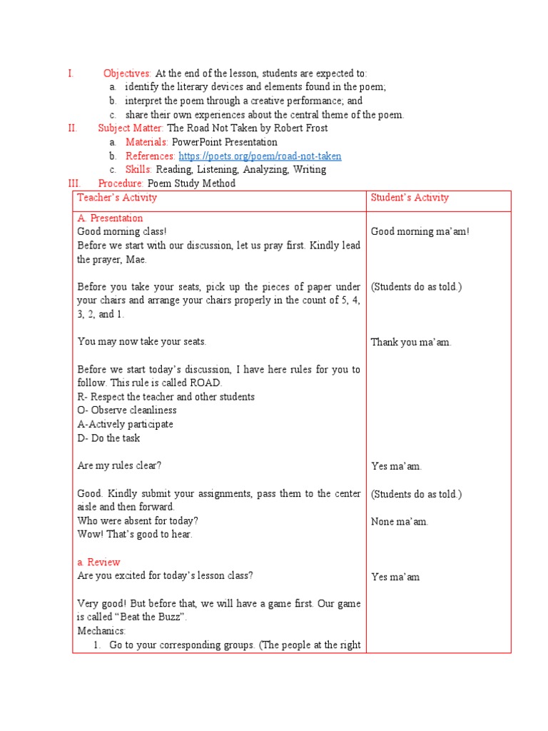 Demo The Road Not Taken | PDF | Poetry