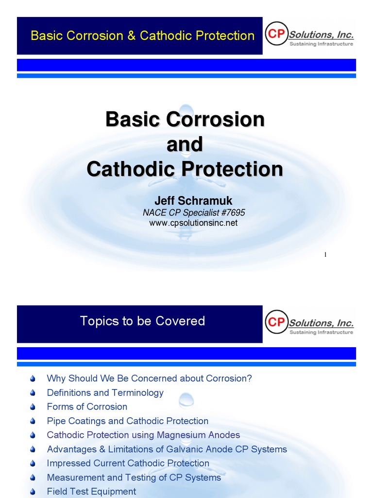Basic Corrosion CP | PDF | Corrosion | Anode