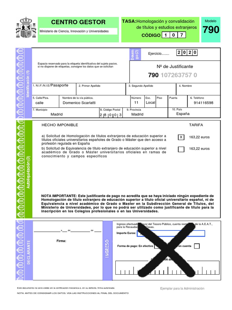 Modelo 790 - Perú | PDF | Educación más alta | Licenciatura