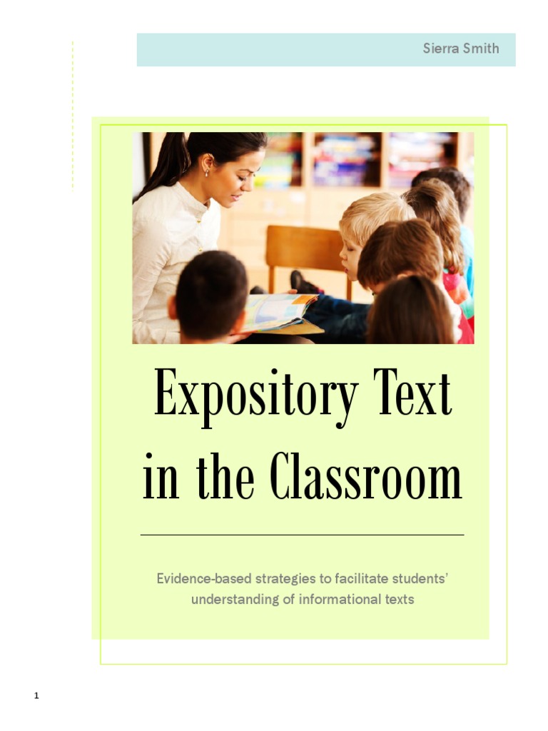 Expository Text in The Classroom: Sierra Smith | PDF | Reading ...