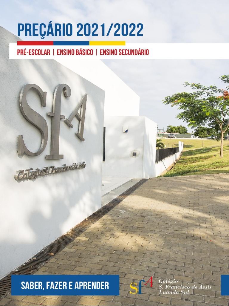CSFA Luanda Sul - Preçário 2021-22 - 1 | PDF | Estágios educacionais