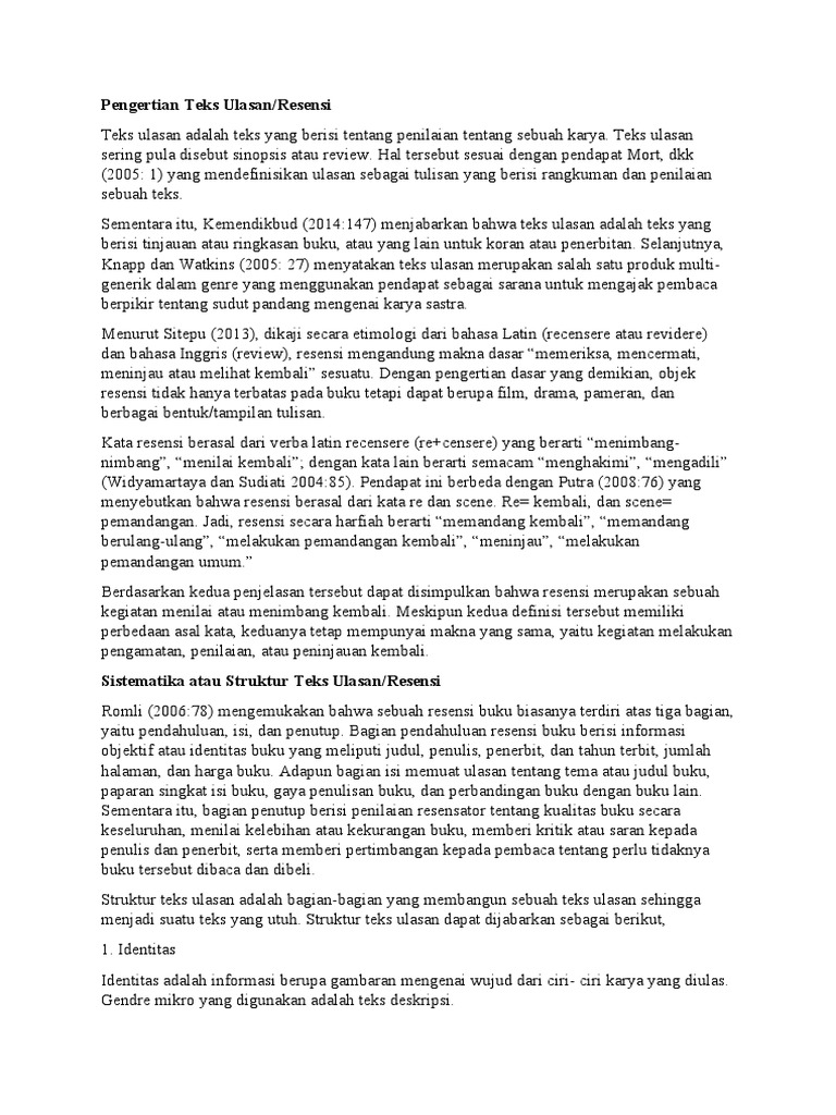 Teks Ulasan | PDF