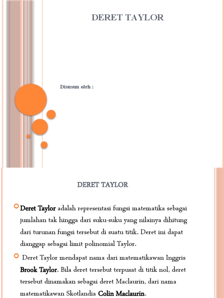 Deret Taylor | PDF