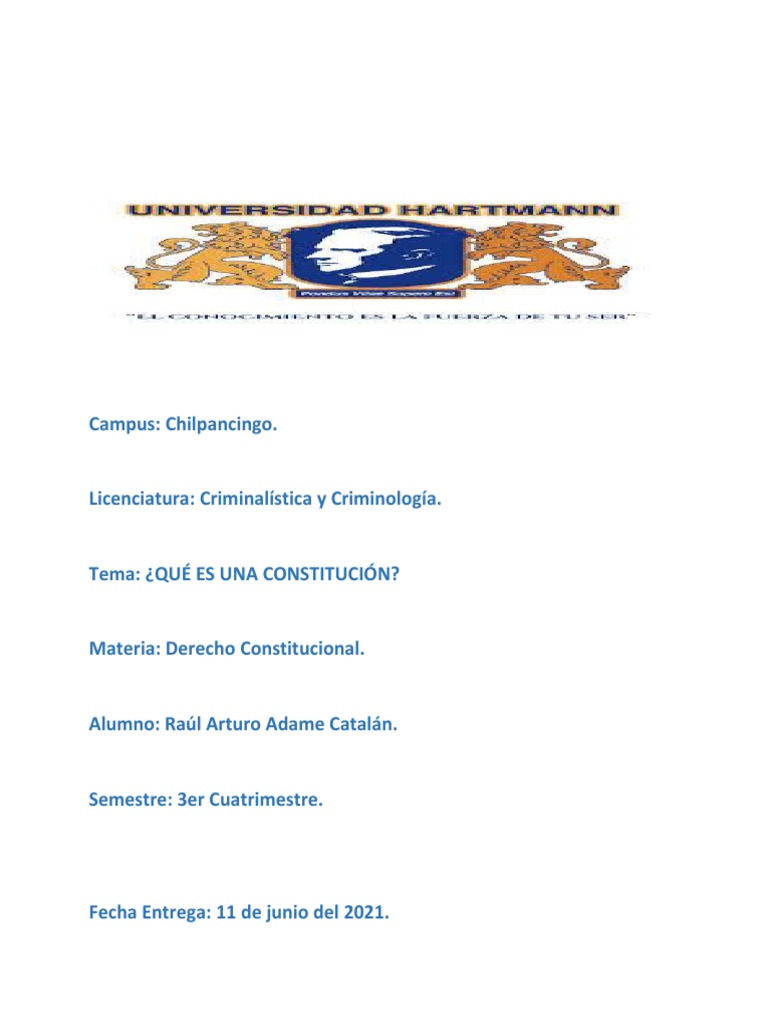 1 Que Es Una Constitucion. | PDF | Constitución | Esencia