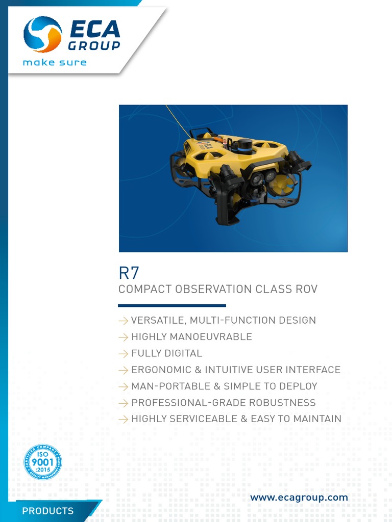 Compact Observation Class Rov: Products | PDF | Sonar | Camera