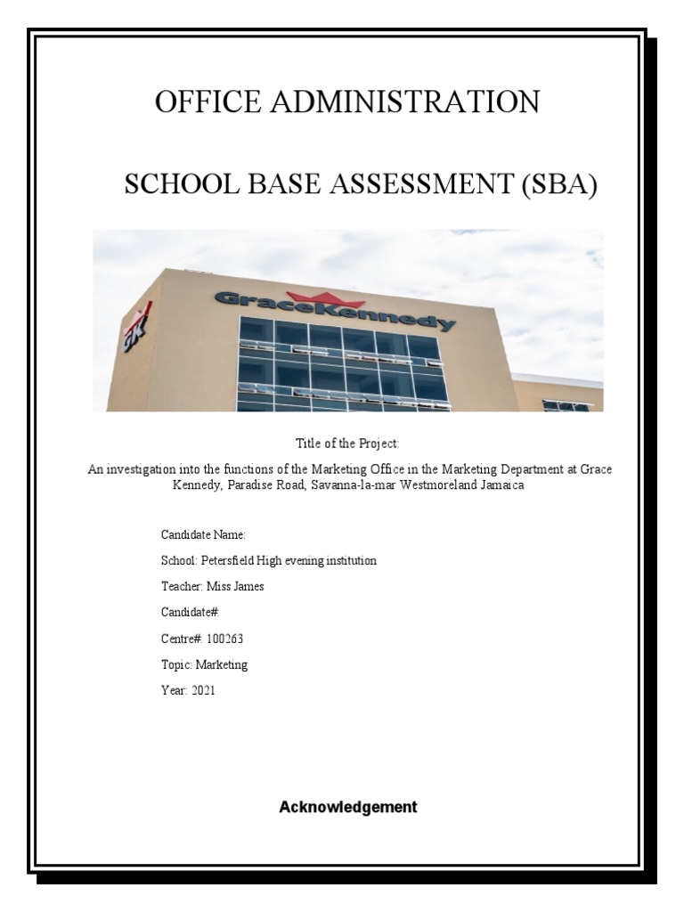 OA Sample SBA | PDF | Marketing Strategy | Marketing