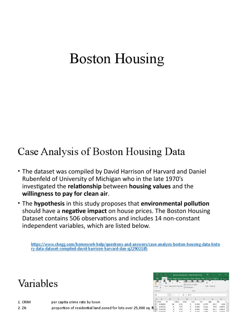 1 2 Boston Housing Data | PDF | Dependent And Independent Variables | N Ox