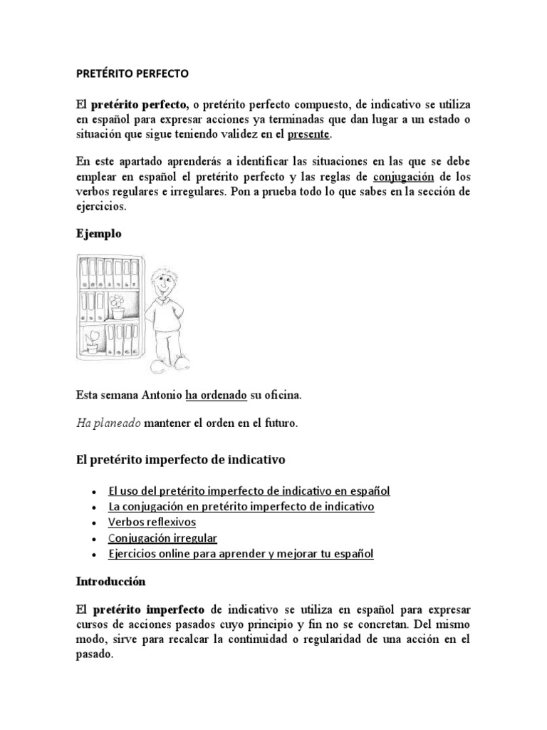 Pretérito Perfecto | PDF