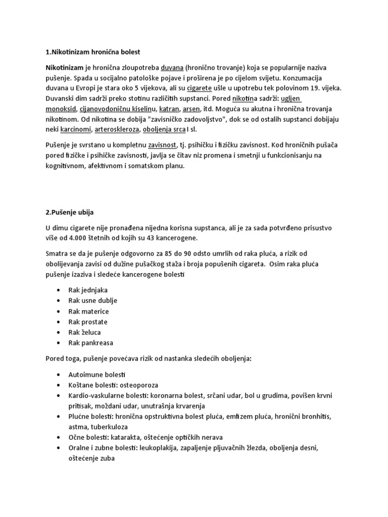 Nikotinizam | PDF