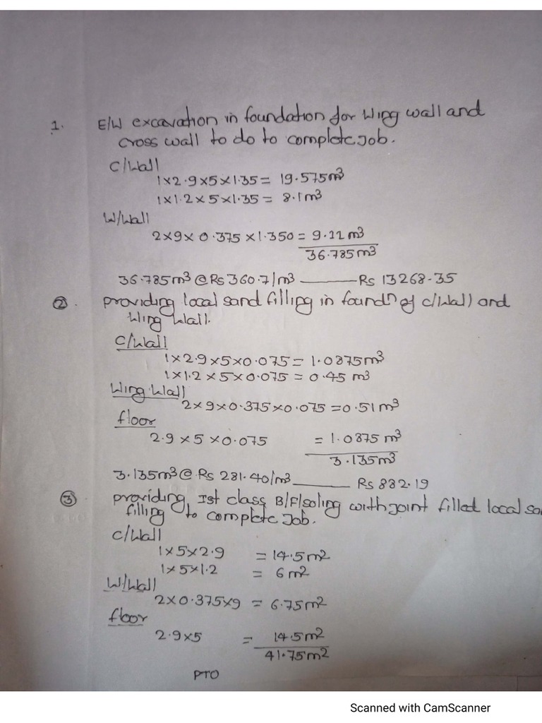 CHECK DAM Estimate | PDF