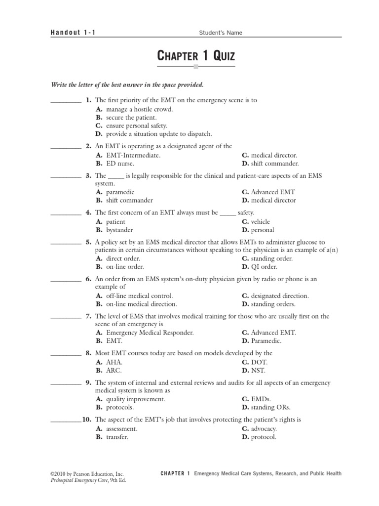 Chapter | PDF | Emergency Medical Services | Emergency Medical Technician