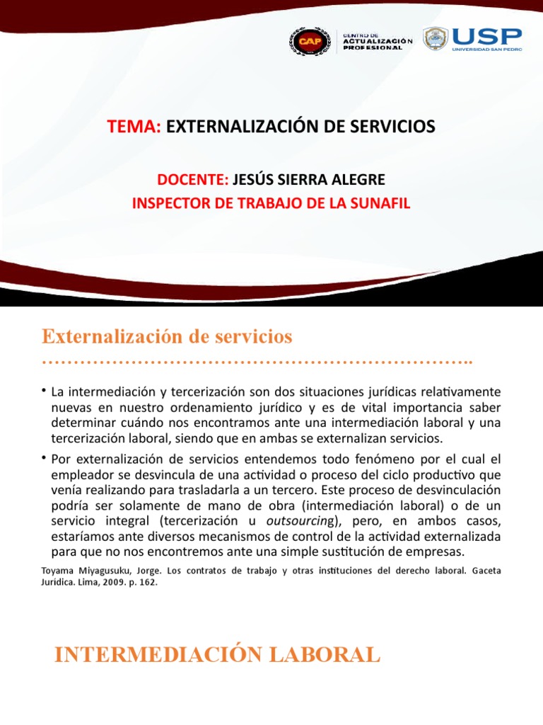 Externalizacion de Servicios PPT Clase 2 13-11-2019 | PDF | Outsourcing ...