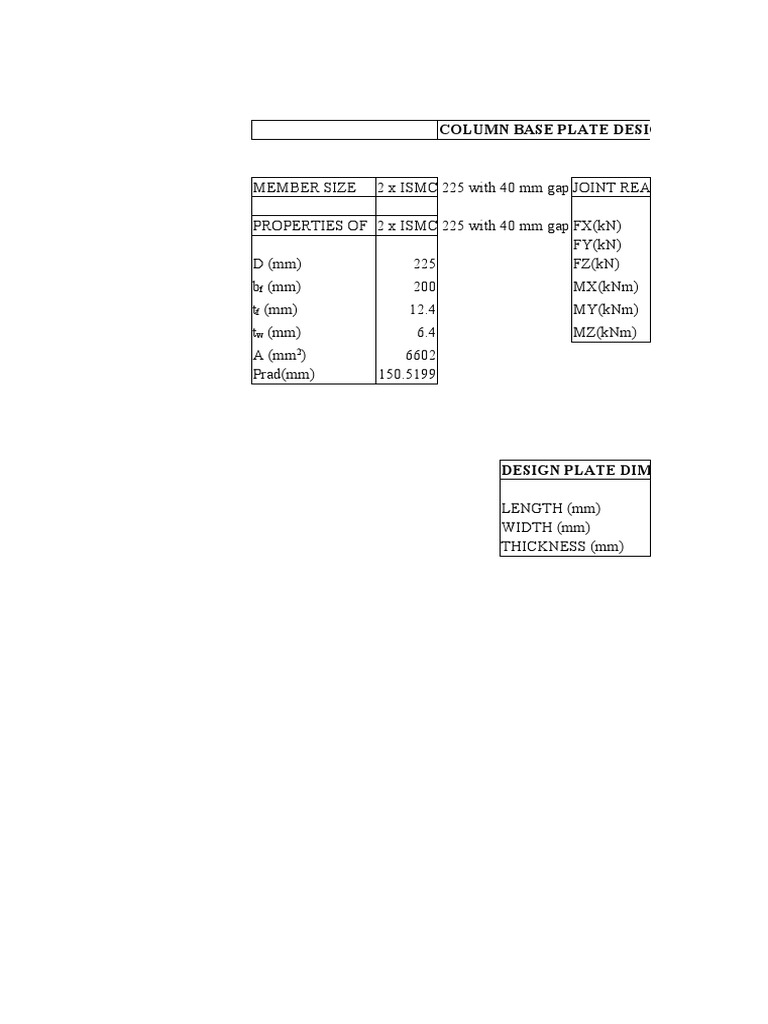 Cantilever Roof Base Plate Design | PDF | Bending | Continuum Mechanics