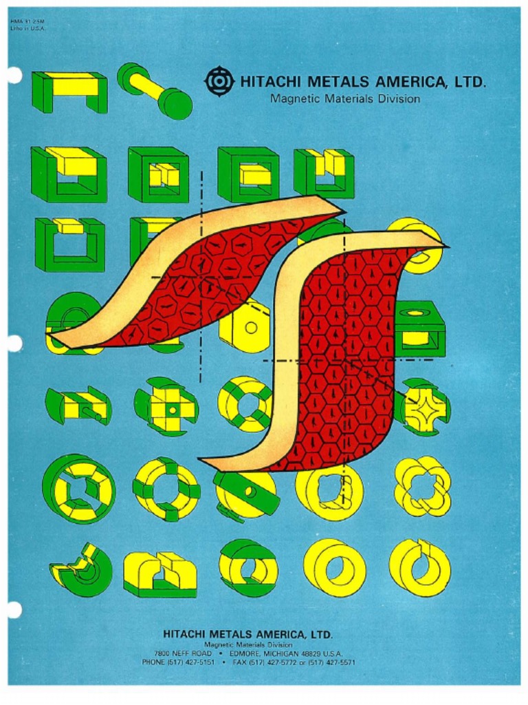 Hitachi Magnet Handbook | PDF | Magnetism | Magnet