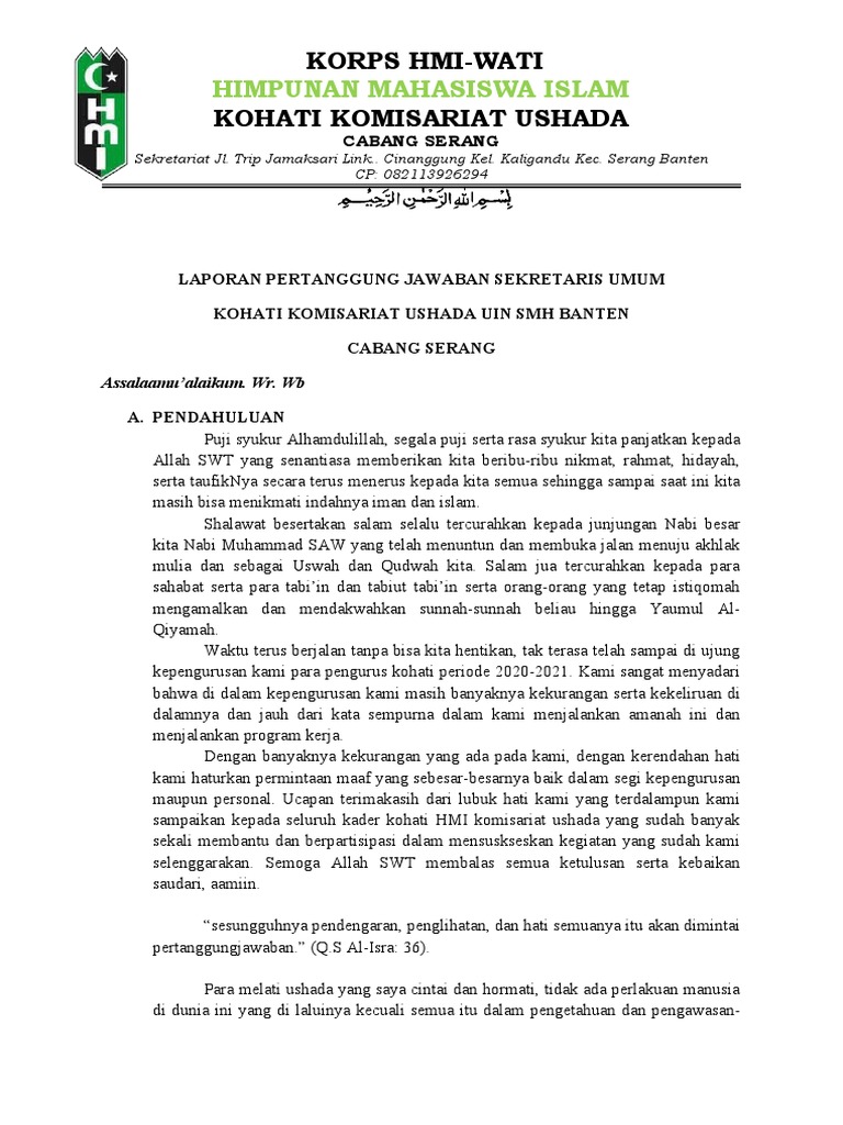 LPJ Sekum Kohati | PDF