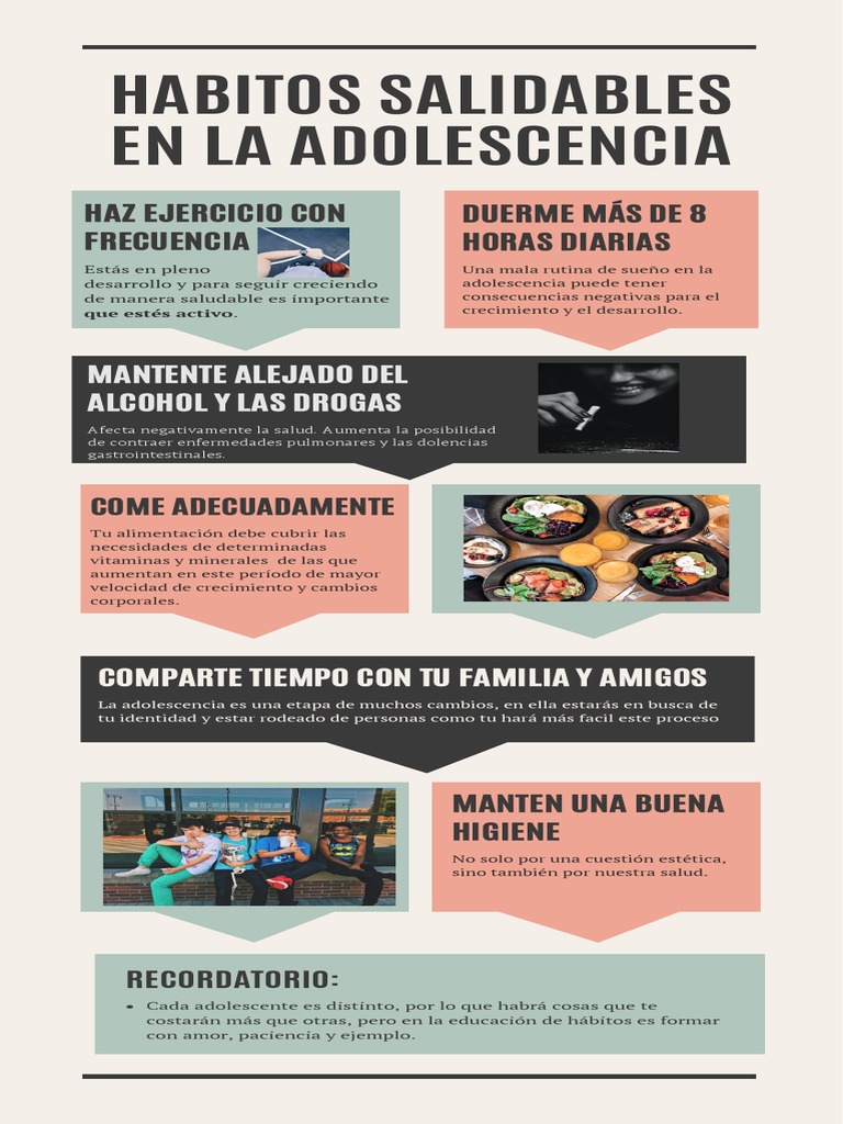 Hábitos Saludables para Adolescentes | PDF