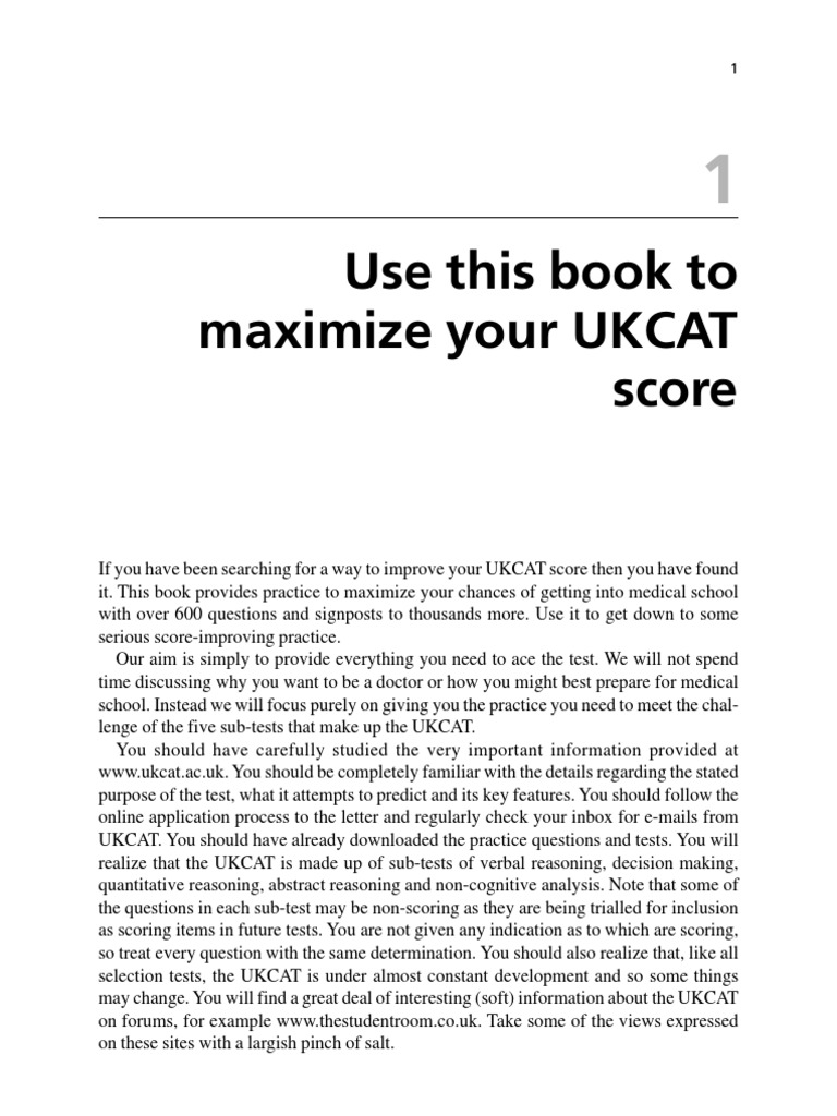 Ukcat Tipc | PDF | Test (Assessment) | Reason