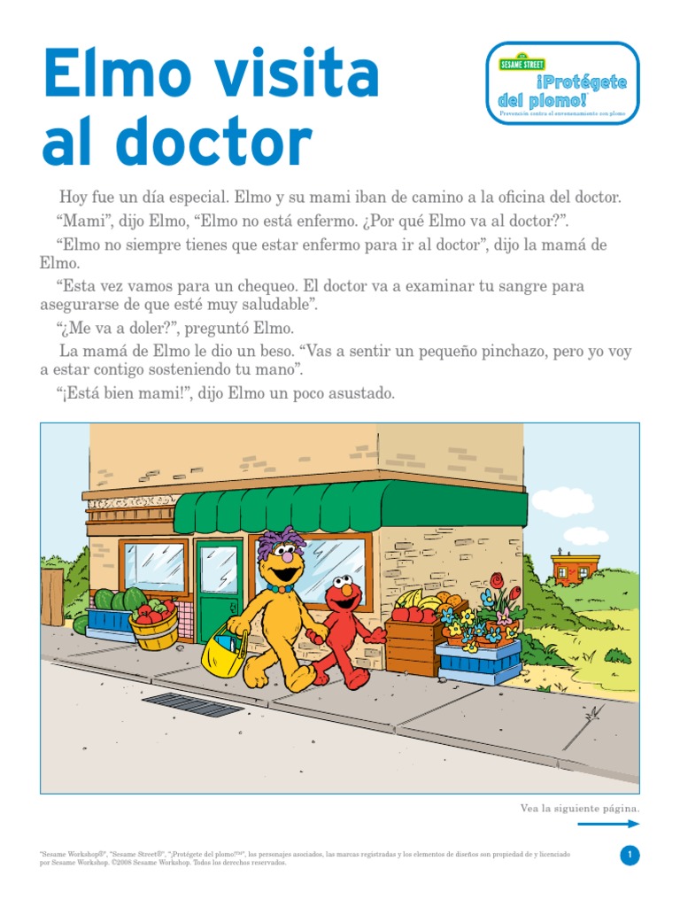 Elmo Visita Al Doctor | PDF | plaza Sésamo