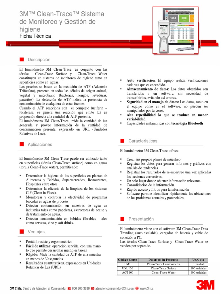 Técnica Luminómetro LM1 | PDF | Software | Trifosfato de adenosina
