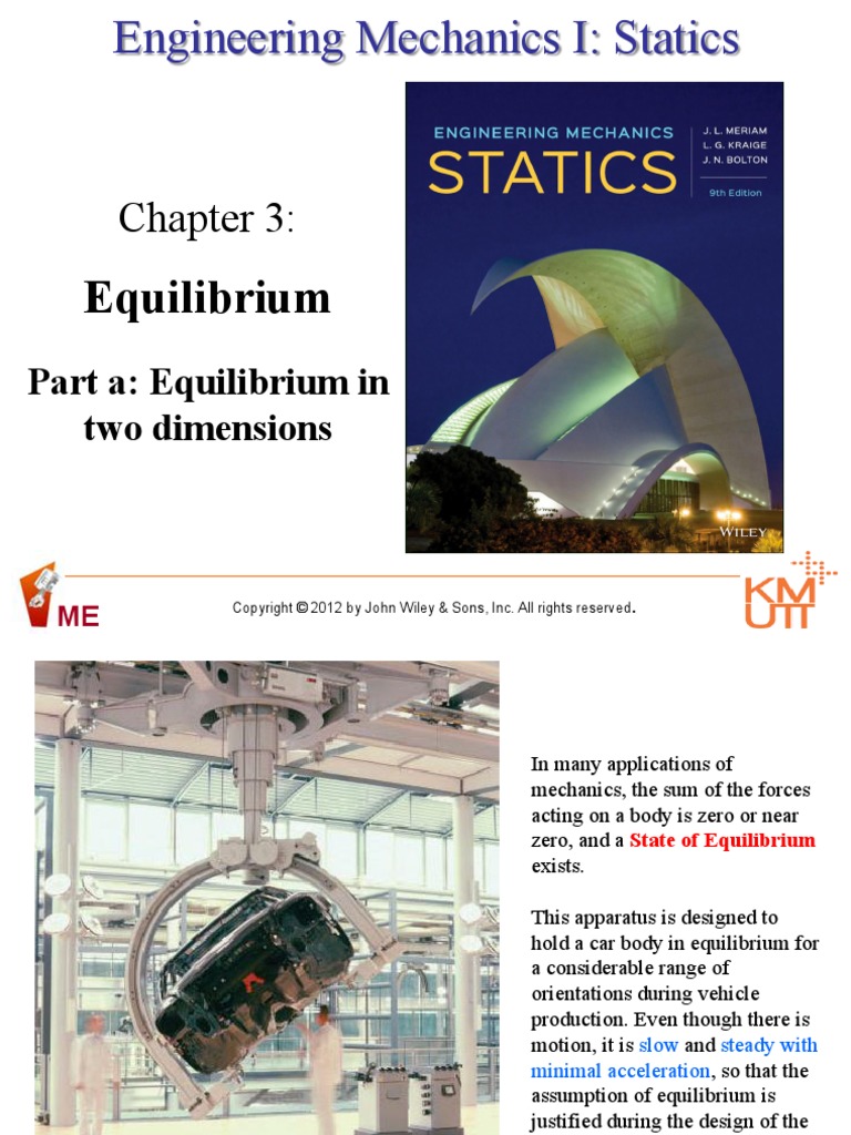 Equilibrium: Part A: Equilibrium in Two Dimensions | Download Free PDF ...