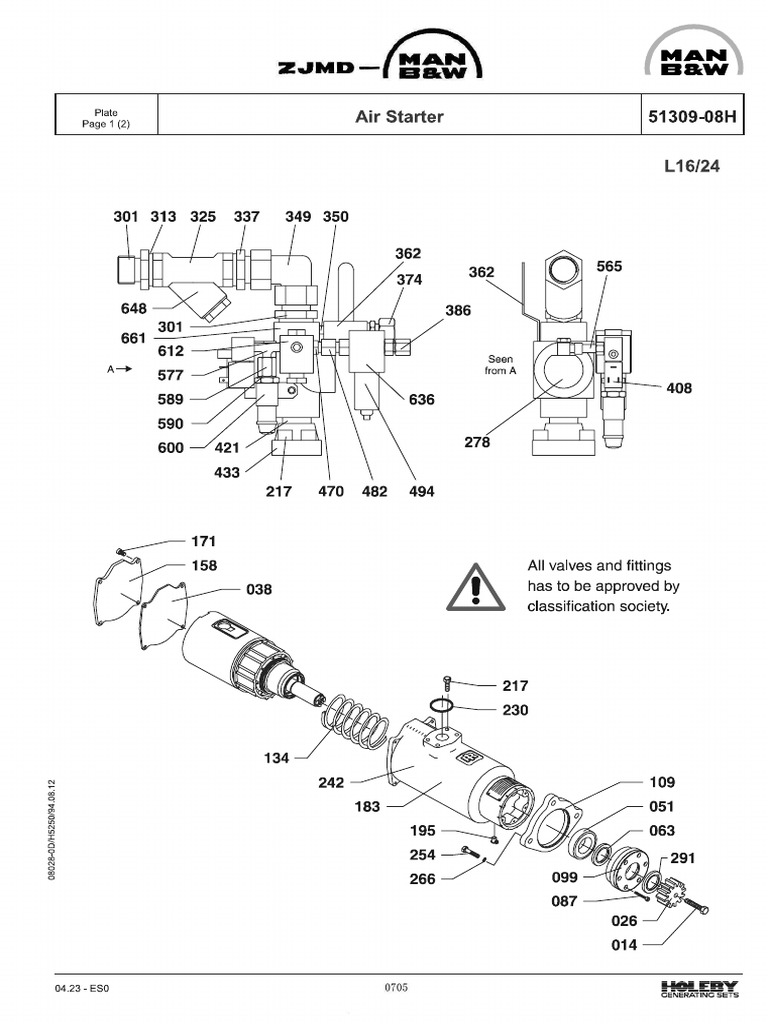 AE Air Starting Motor Complete | PDF