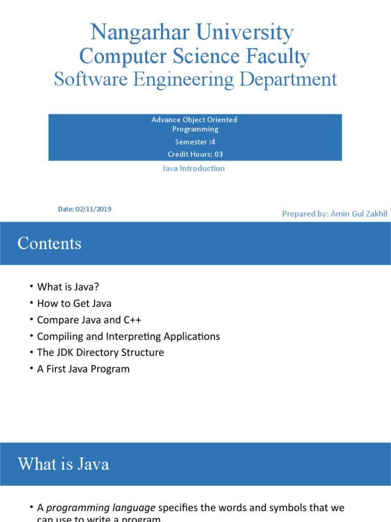 Computer Science Faculty: Nangarhar University | PDF | Java Virtual ...