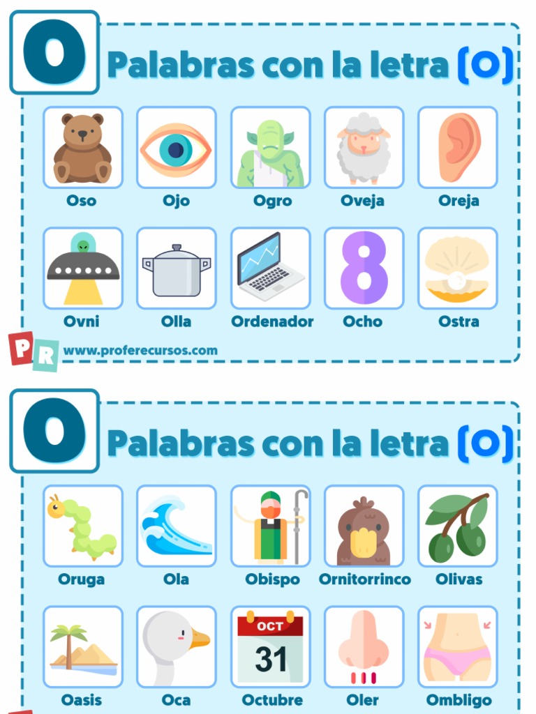 Palabras Con O | PDF