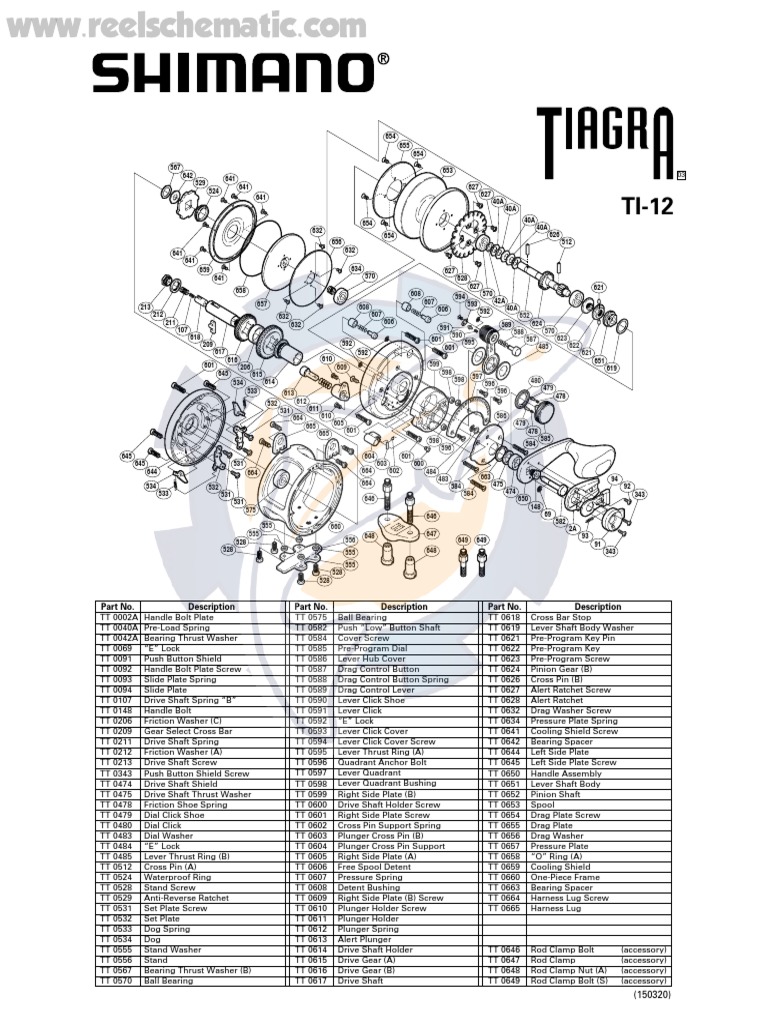 Shimano Tiagra Ti12 (2003) | PDF | Screw | Washer (Hardware)
