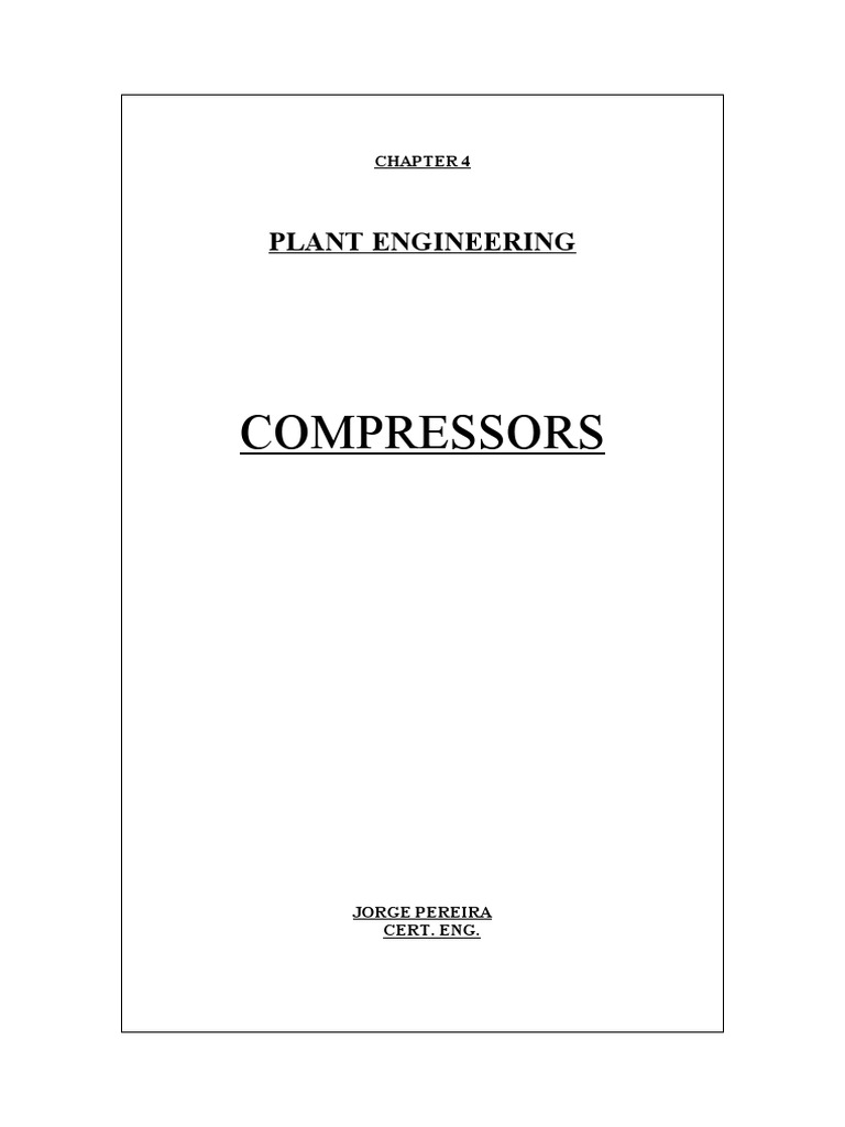 Chapter 4 - Compressors | PDF