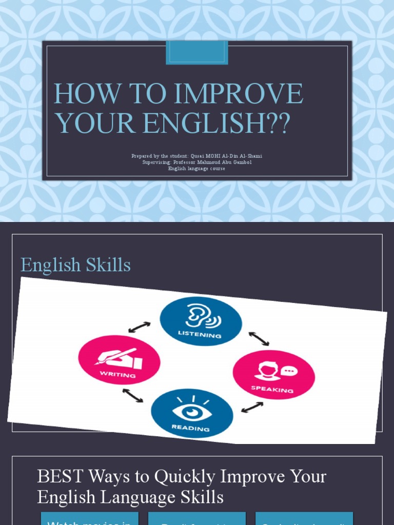How To Improve Your English | PDF | English Language | Vocabulary
