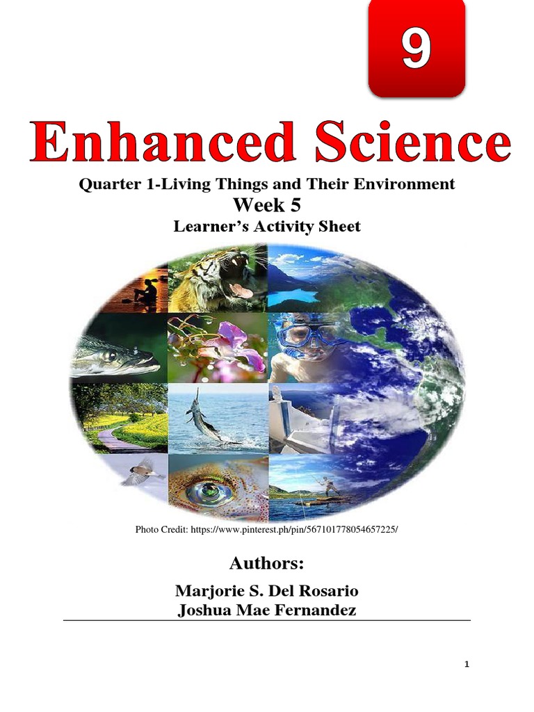 SCI - Learning Packet - Biology Week 5 | PDF | Biodiversity | Species