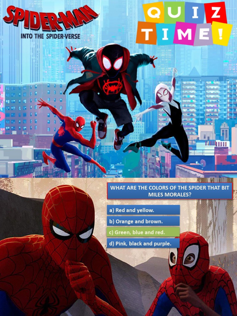 Quiz - Spider-Man Into The Spider-Verse | PDF