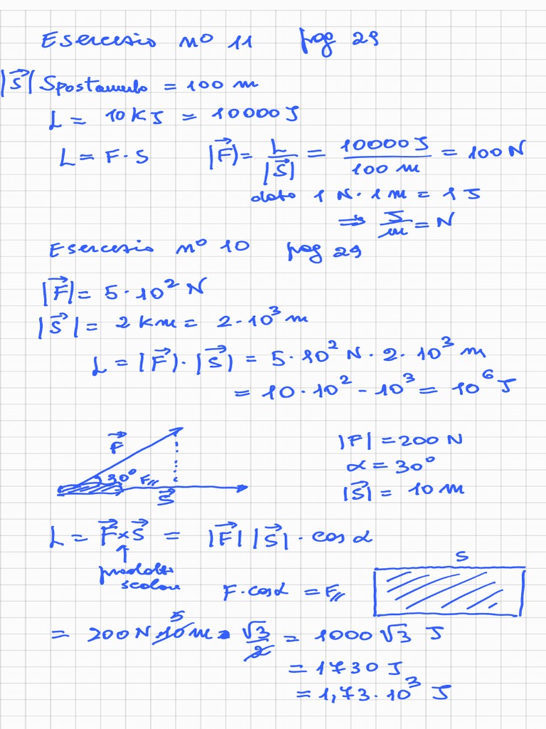 Esercizi Fisica | PDF