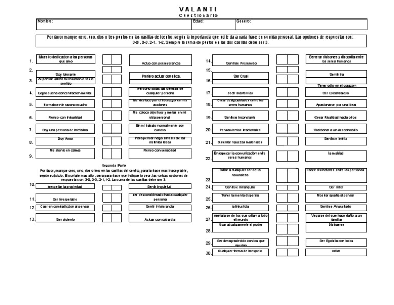 6) Prueba Valanti | PDF