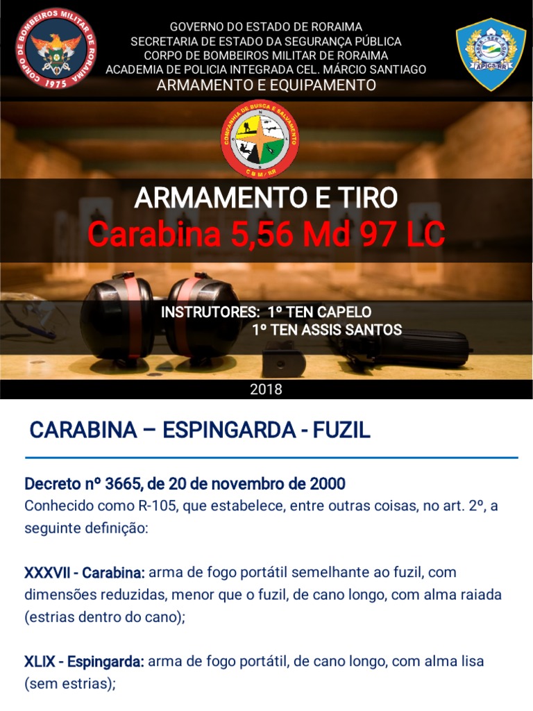 Carabina MD 97 LC | PDF | Rifle | Armas de fogo