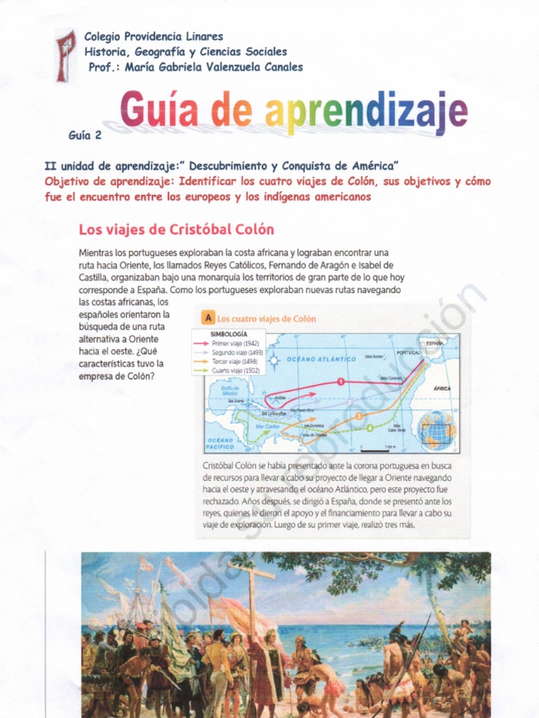 Guia 2 Descubrimiento y Conquista de America | PDF