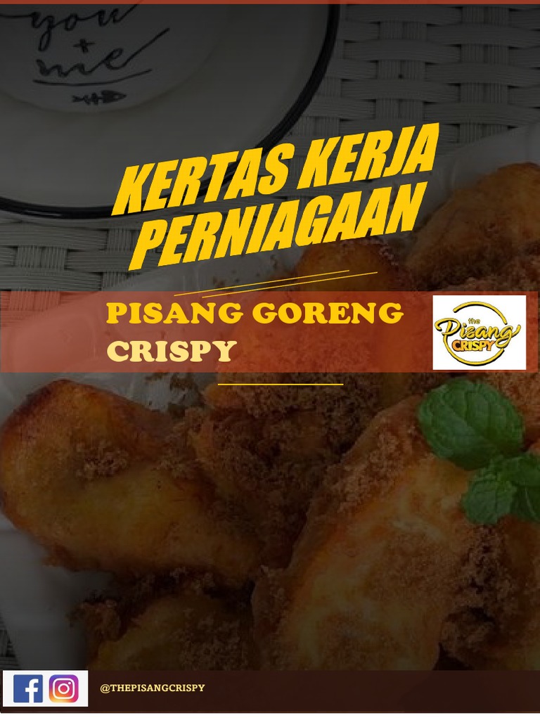 Kertas Kerja The Pisang Crispy | PDF