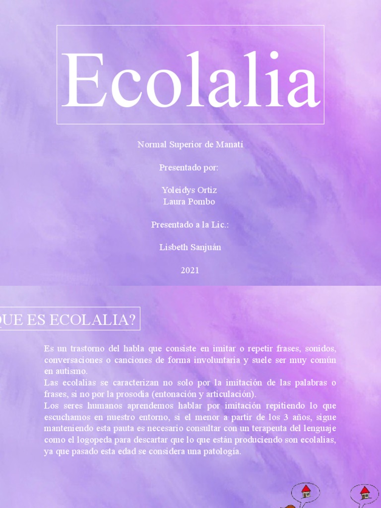 ECOLALIA | PDF