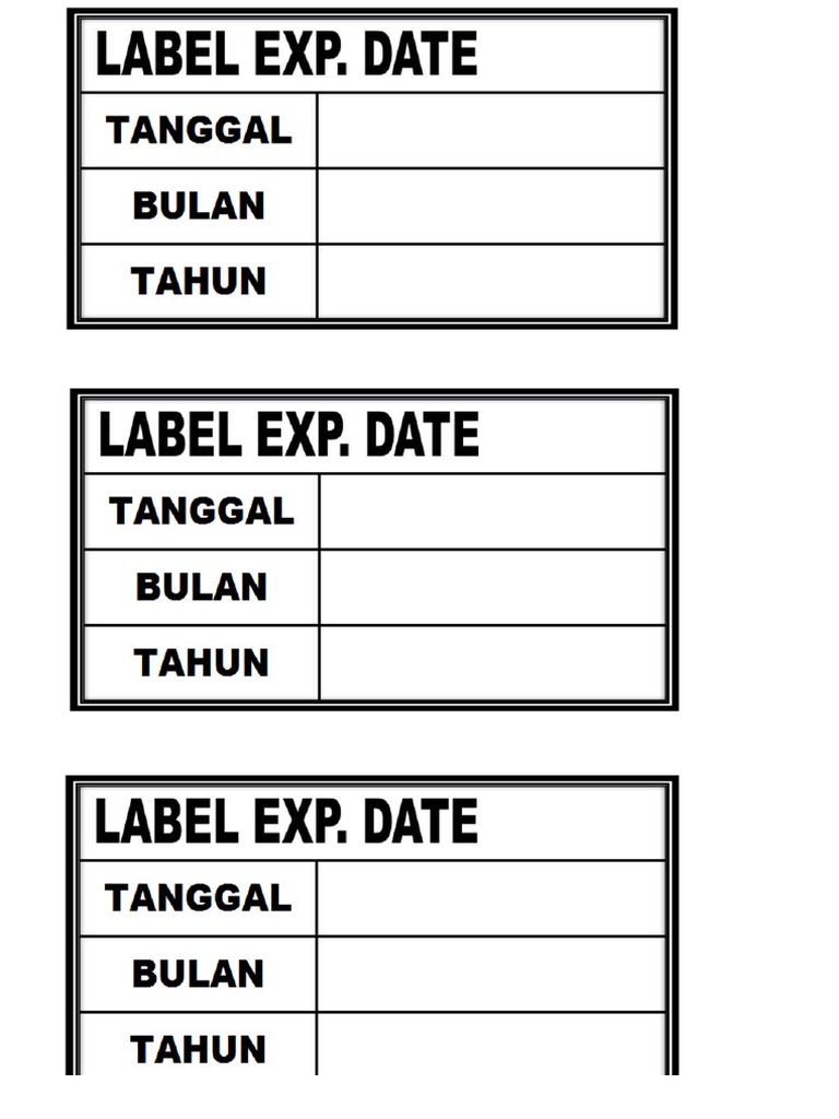 Label Exp Kartonan Alfamart | PDF