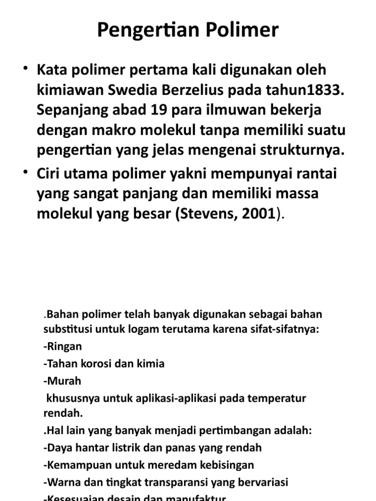 Jenis Polimer | PDF