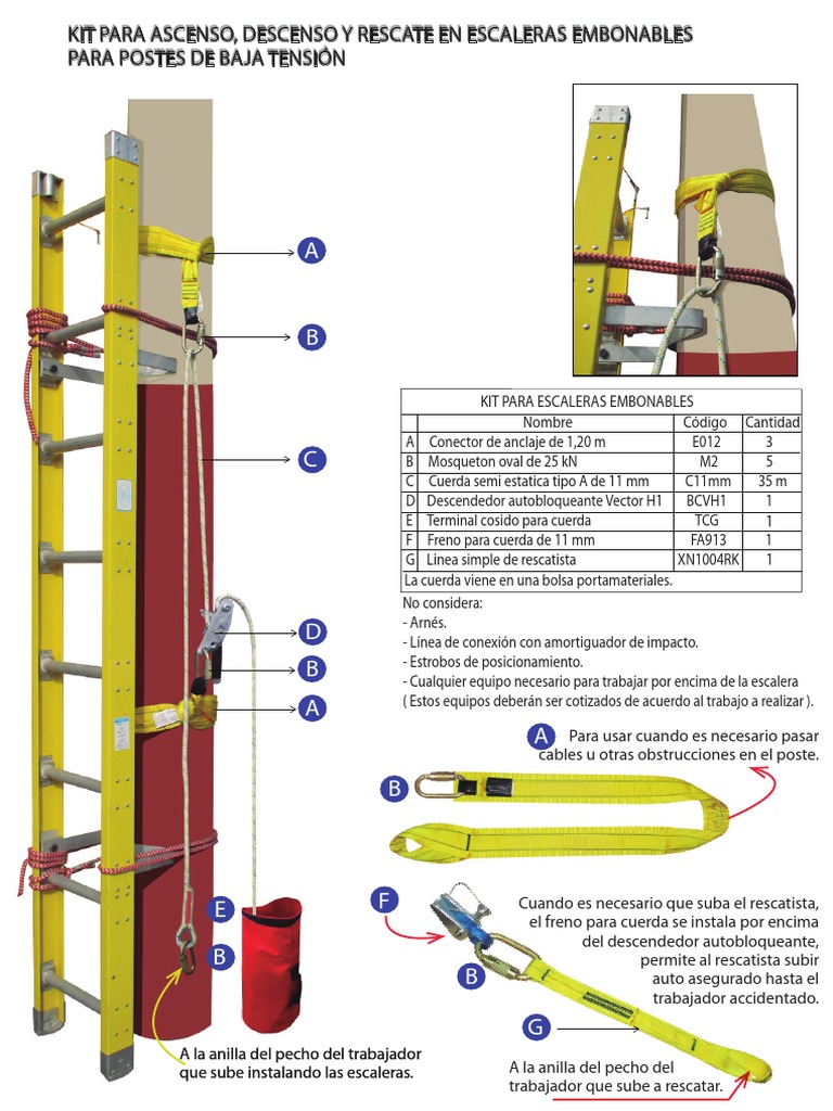 Kit Escalera Embonable | PDF | Cuerda