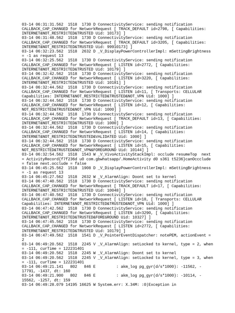 Log | PDF | Telecommunications | Computing