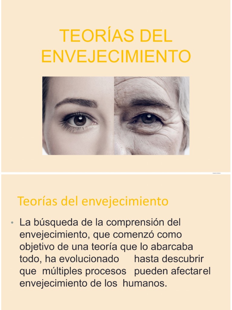 Teorias Del Envejecimiento | PDF