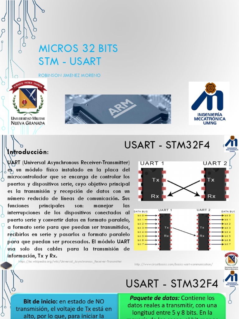 Configuración y funcionamiento del módulo USART en microcontroladores STM32 para comunicación ...
